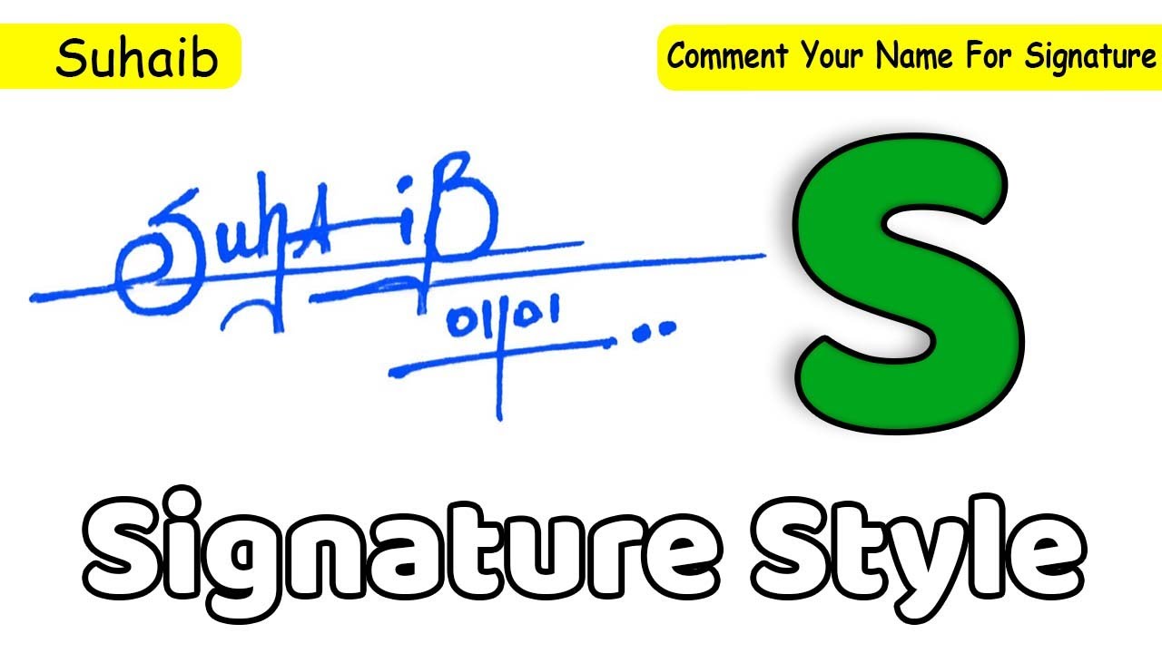 ️ Suhaib Name Signature Style Request Done - YouTube