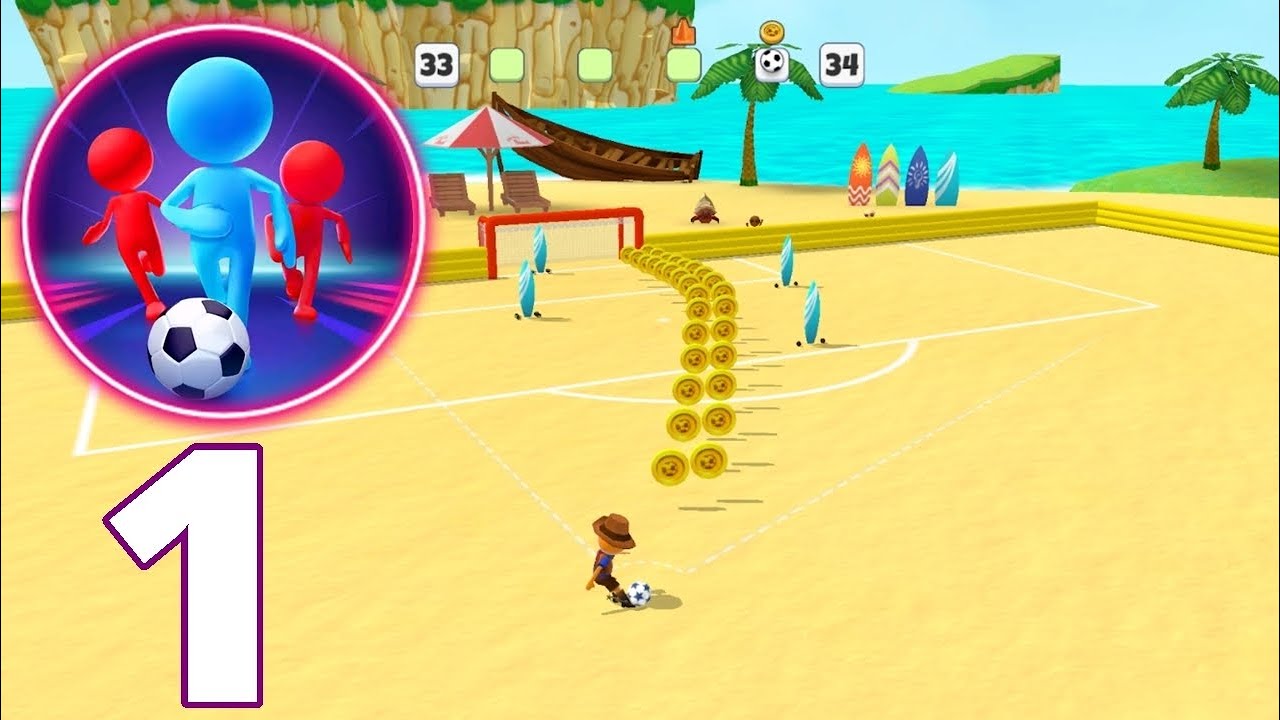 Super Goal - Stickman Futebol - Gameplay Walkthrough Part 1 - Tutorial ...