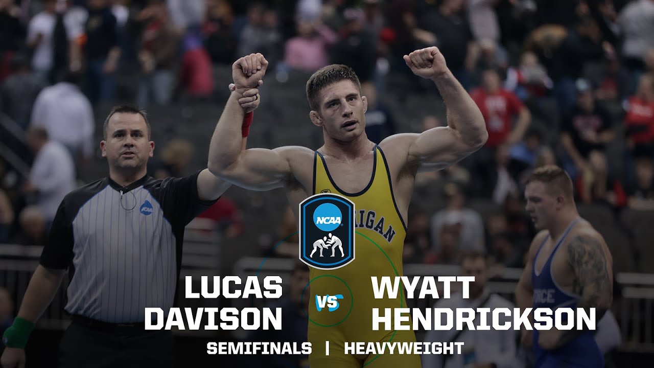 Lucas Davison v. Wyatt Hendrickson: 2024 NCAA wrestling semifinals ...