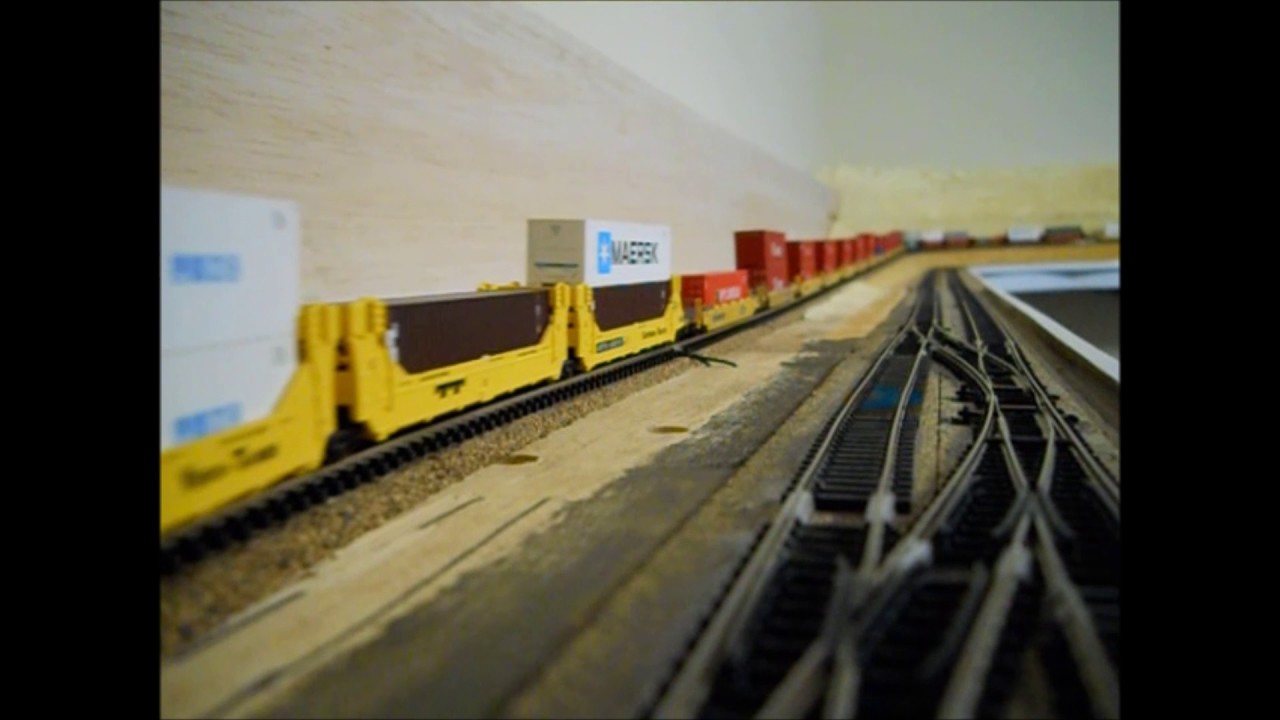 N Scale Intermodal - YouTube