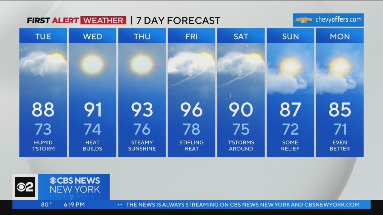 First Alert Forecast: CBS2 7/24/23 Evening Weather - YouTube
