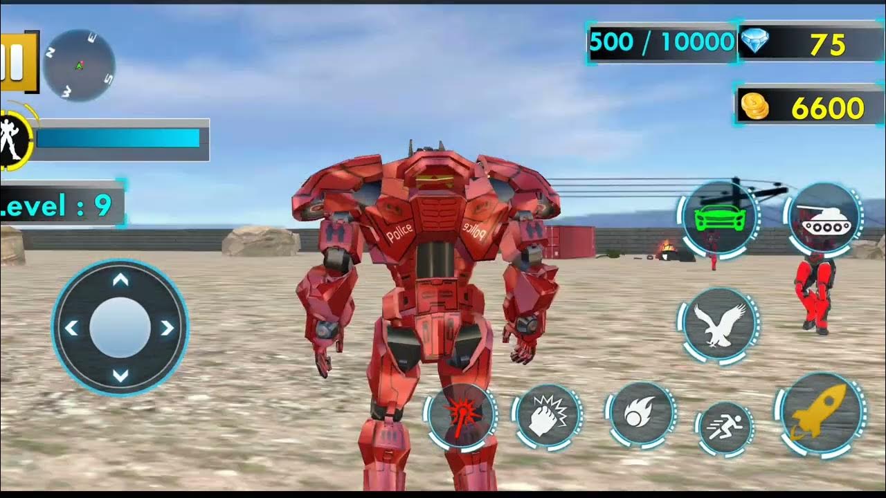 army bus robot transform 3D || police robot || shlok gameplay || army robot - YouTube