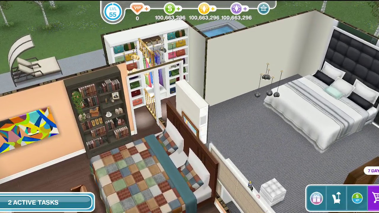 Sims Freeplay 2 Floor Bedroom - YouTube