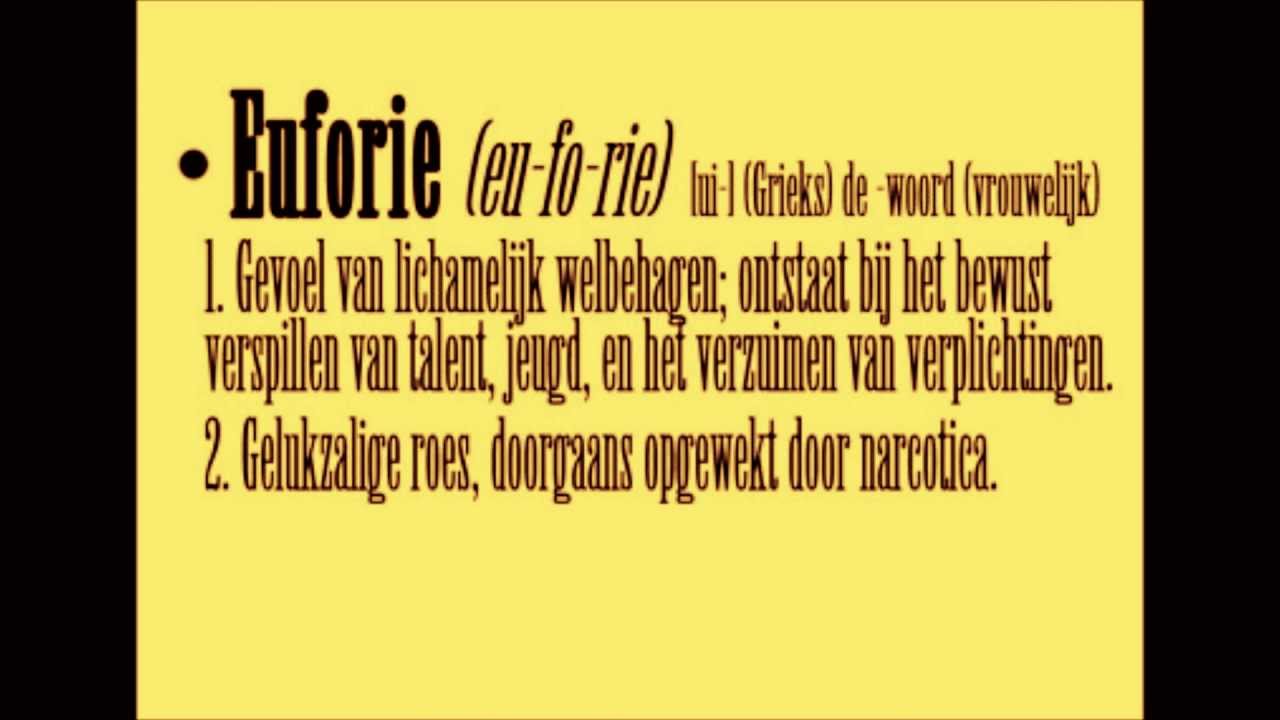 C003 - EUFORIE - Werner De Bleser - YouTube
