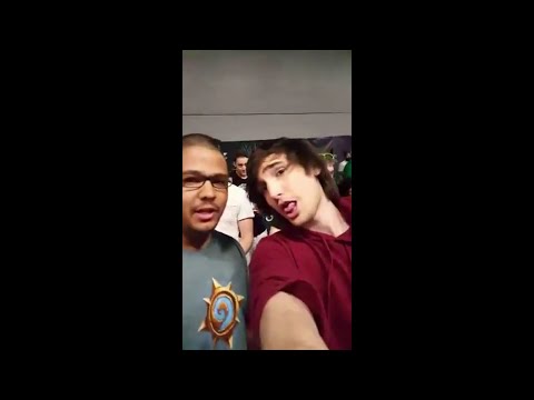 Fire rap on Reckful’s stream, + Periscope at Dreamhack, ft Nmp & Celeste [07-May-2016]