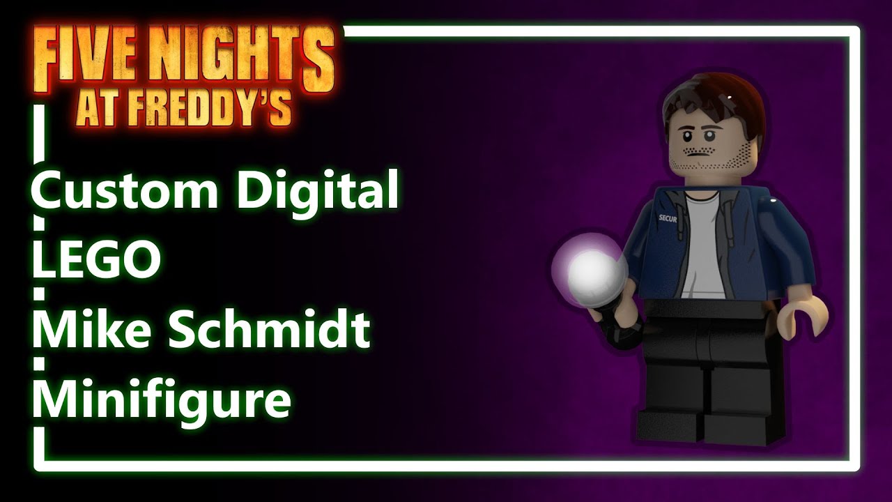 Making a custom digital LEGO Mike Schmidt Minifigure. Five Nights At ...