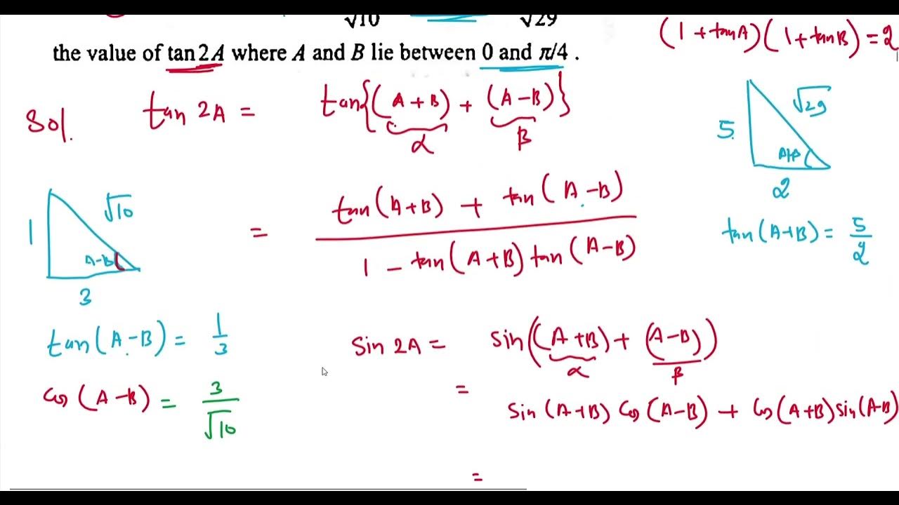 TRIGONOMETRY L 3 | Questions on basic concepts and identities , sin(A+B ...