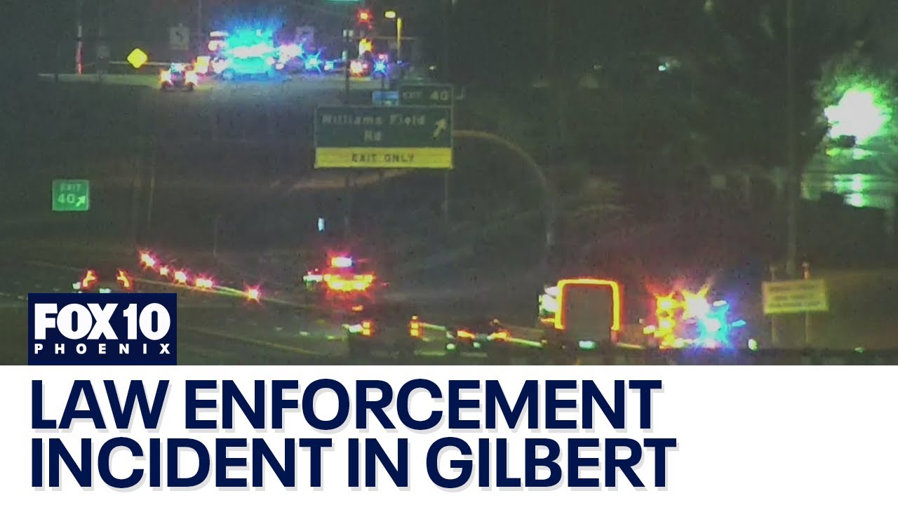 Law enforcement incident on Loop 202 in Gilbert - YouTube