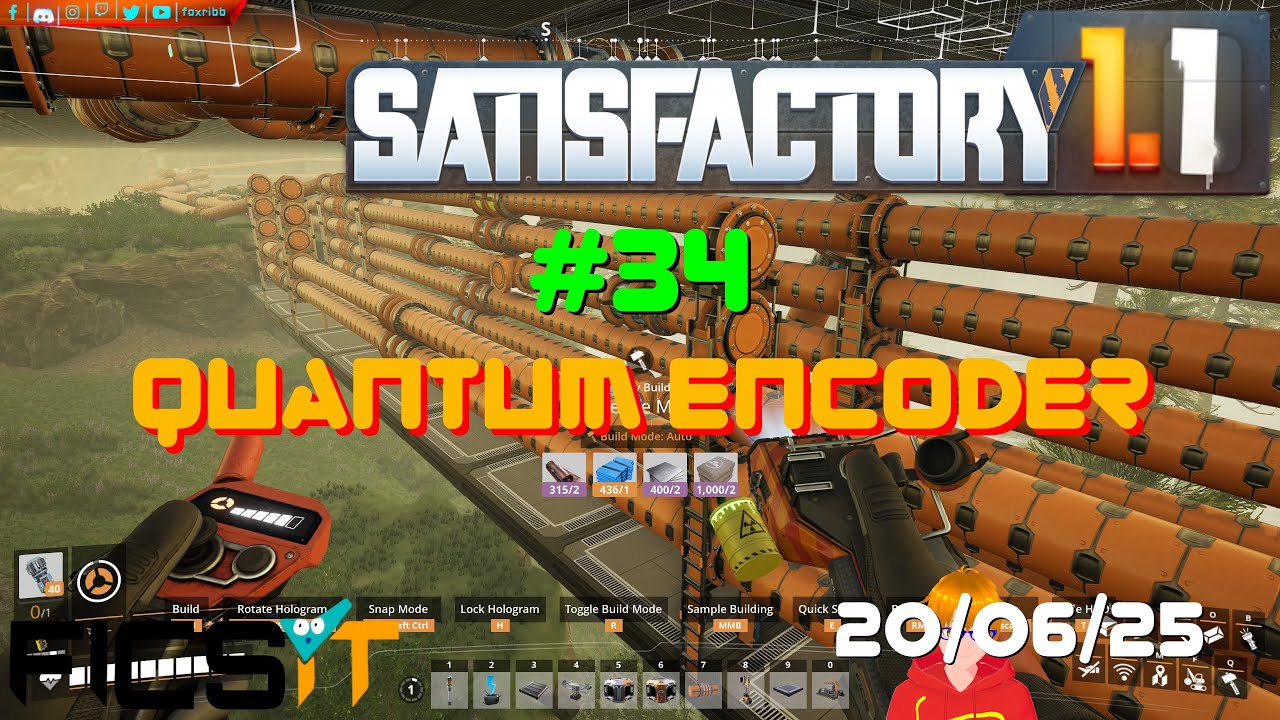 Satisfactory 1.1 - 34 - Quantum Encoder - Session of 20/06/25 - YouTube