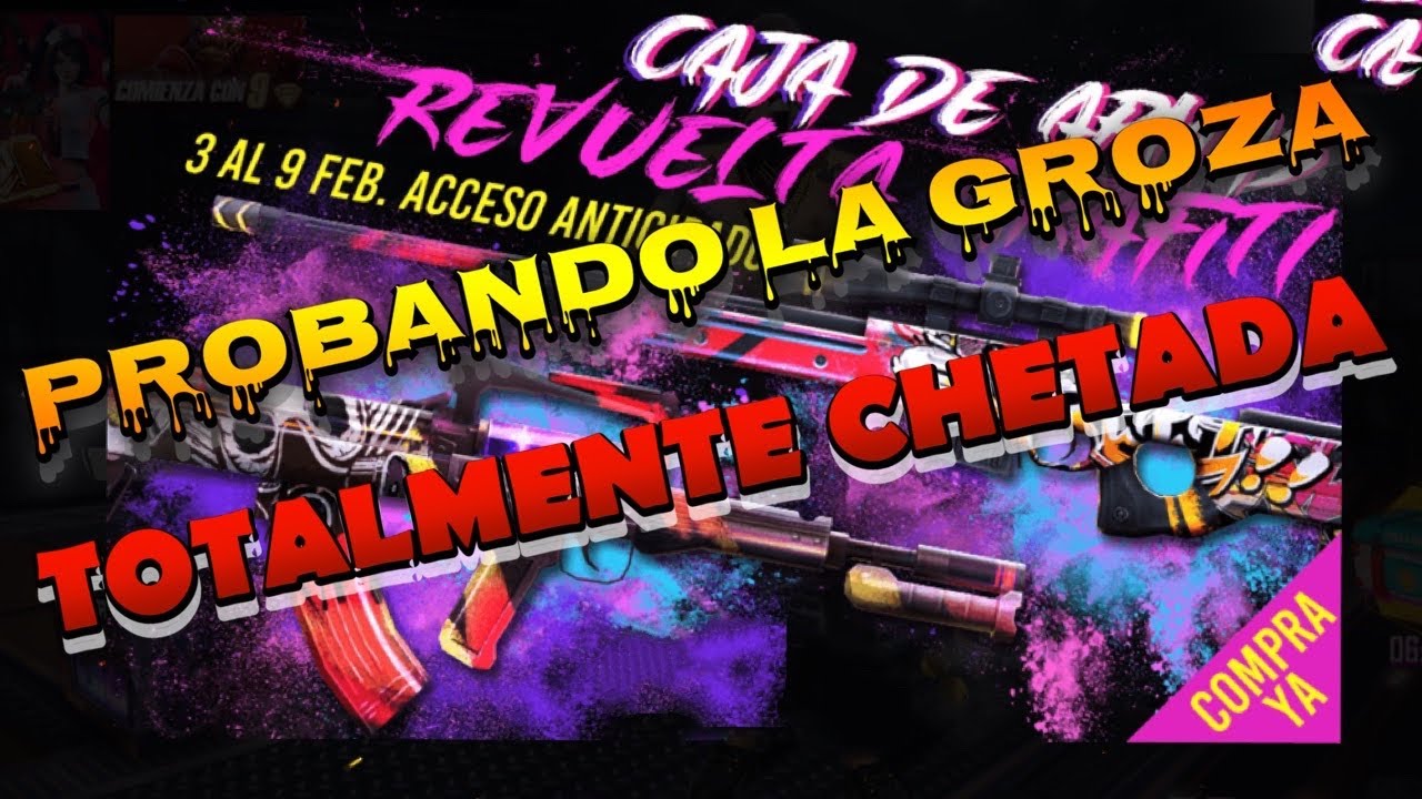 NUEVA SKIN DE LA GROZA // TODAS SUS VENTAJAS FREE FIRE - YouTube