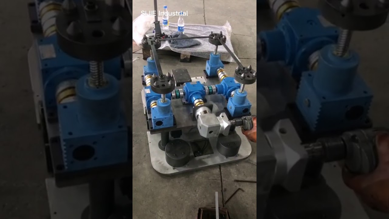 Synchronized high precision screw jack system driven by servo motor ...