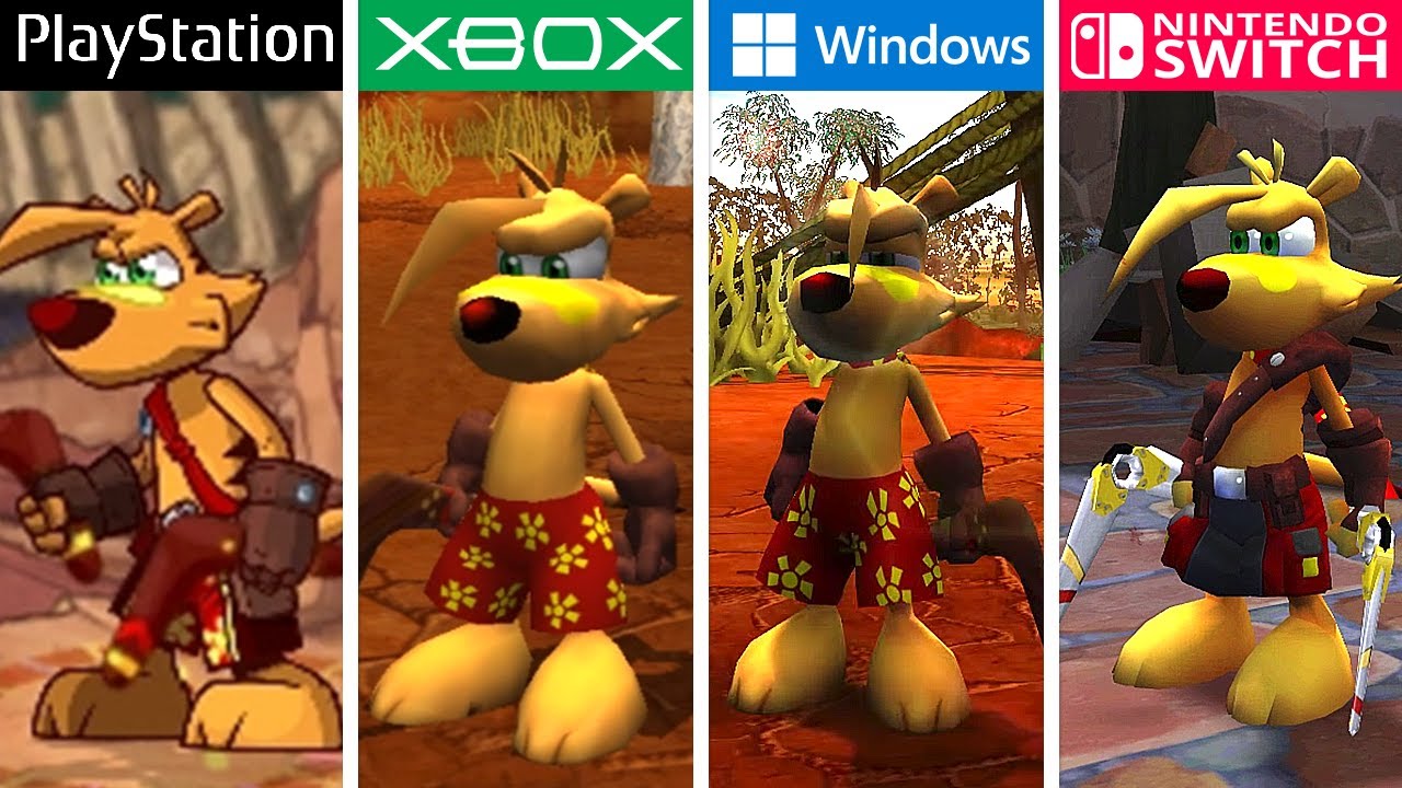 Evolution Of Ty the Tasmanian Tiger Games - YouTube