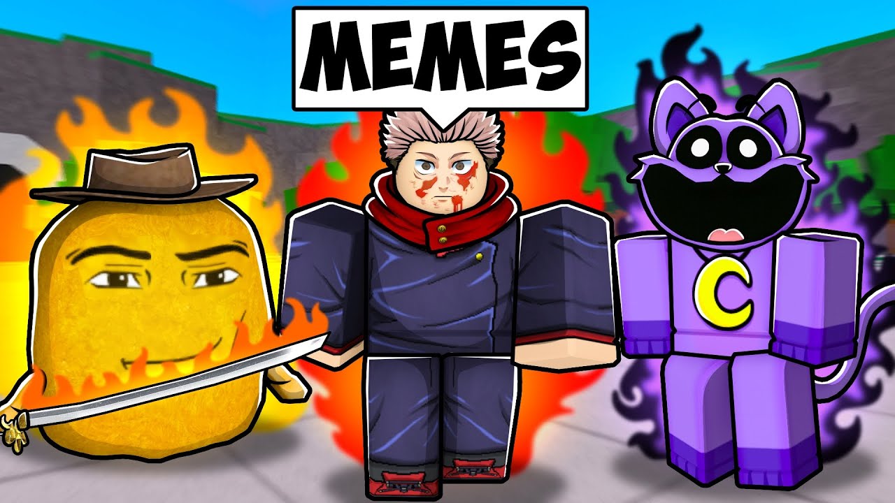 TROLLING PLAYERS AS MEME CHARACTERS in The Strongest Battlegrounds ...