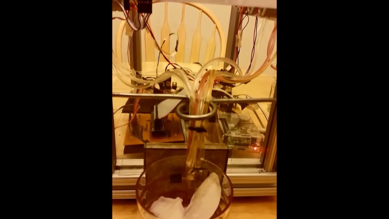 Raspberry Pi-Powered Bartender (the drinkbot) Demo - YouTube