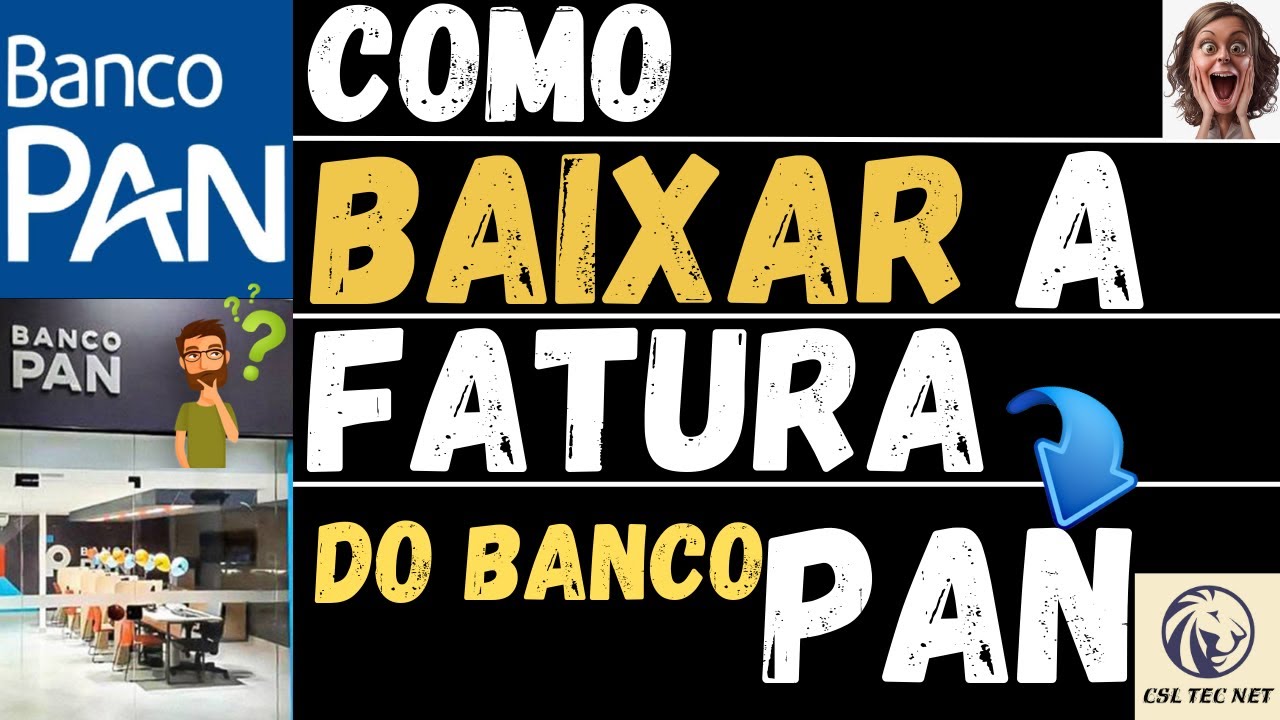 Como baixar a fatura do Cartão de Crédito do Banco PAN - YouTube