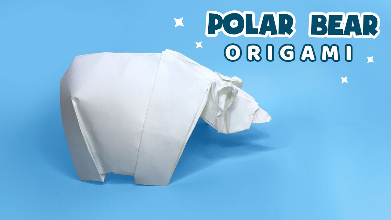 How to make an origami Polar Bear | Origami Bear Tutorial - YouTube