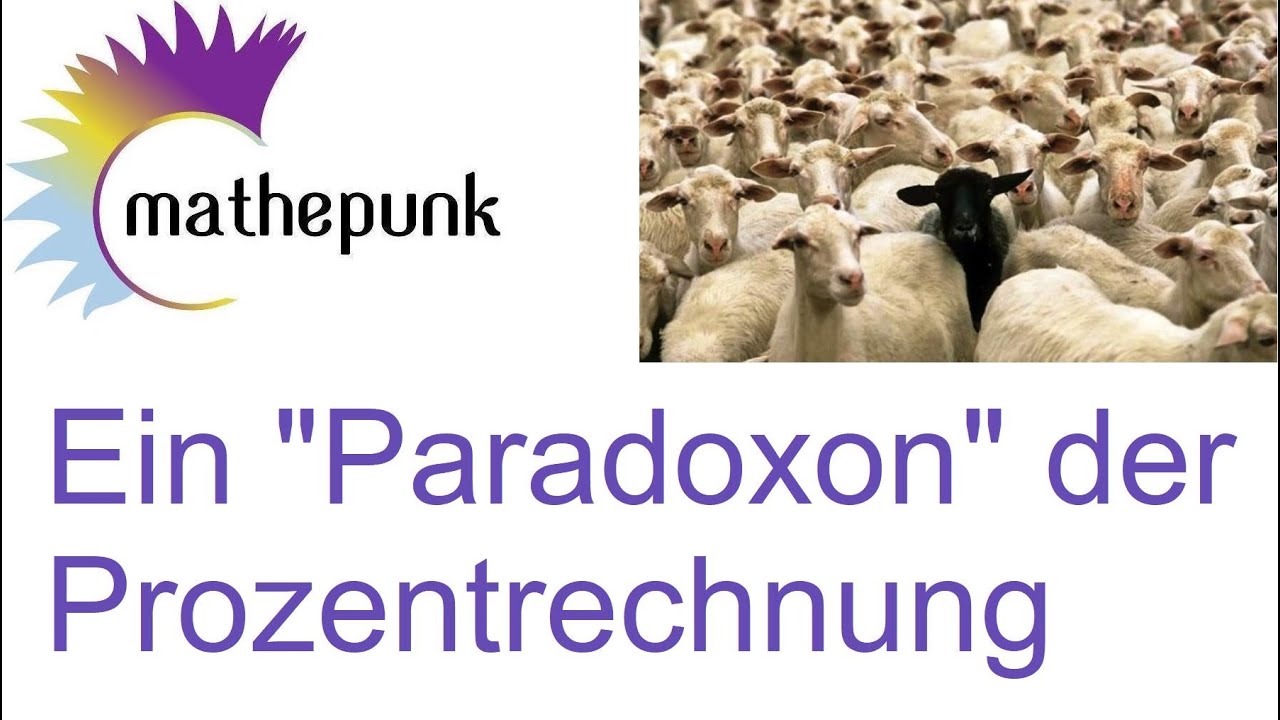 Ein "Paradoxon" der Prozentrechnung - YouTube