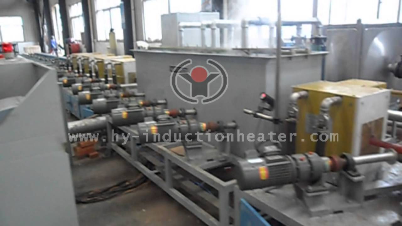 bar induction quenching and tempering process - YouTube