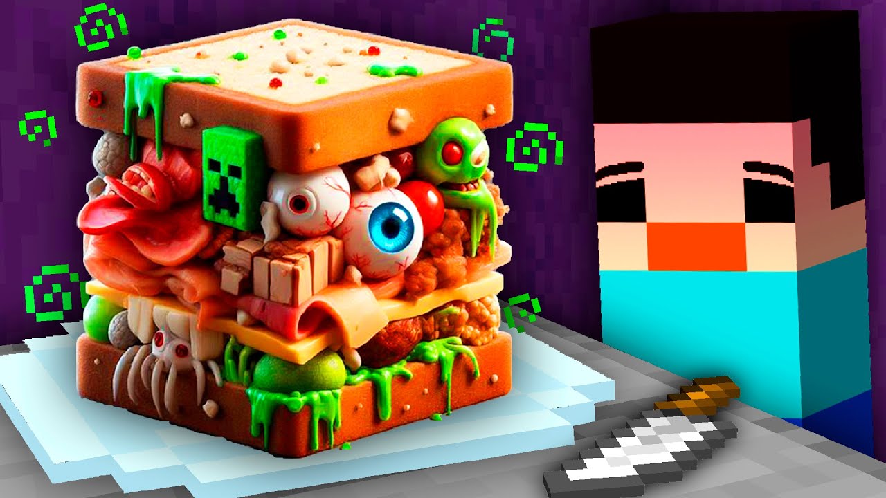 Como Hacer UN SÁNDWICH En MINECRAFT - YouTube