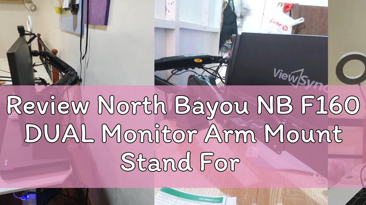 Review North Bayou NB F160 DUAL Monitor Arm Mount Stand For Two Screens ...