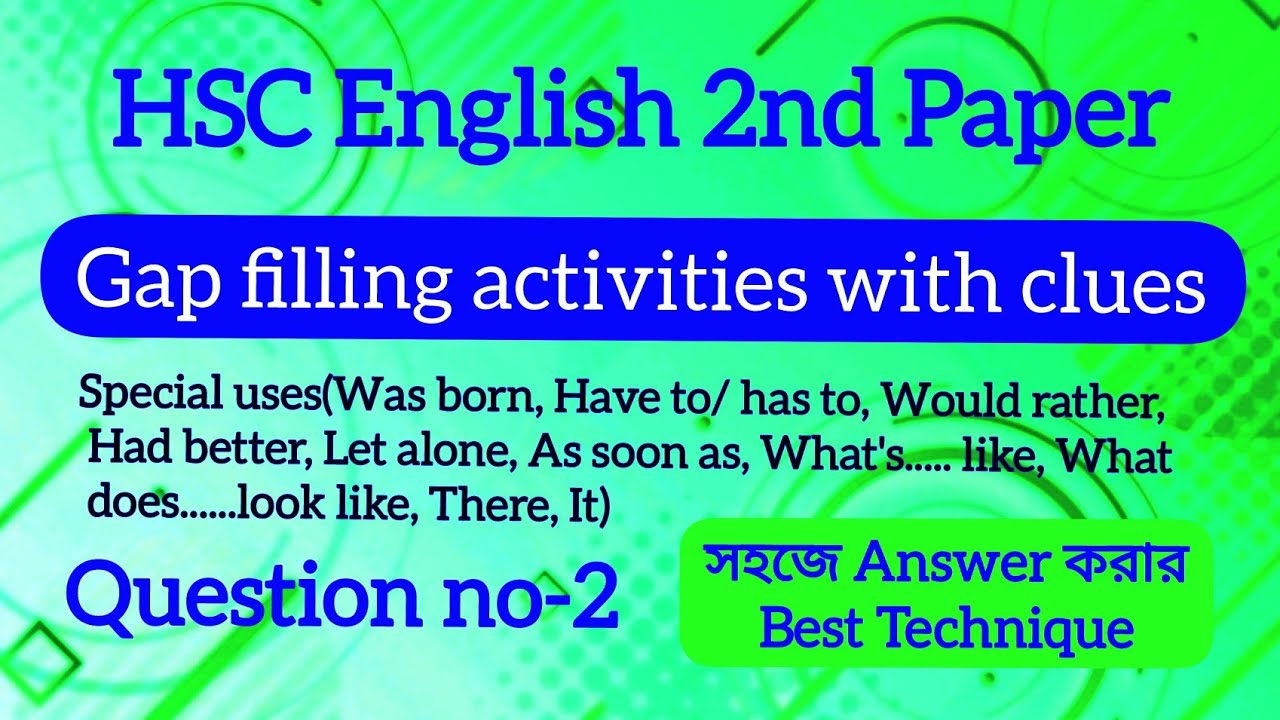 HSC Gap Filling Activities With Clues Suggestions And Technique hsc-gap-filling-activities-with-clues-suggestions-and-technique
