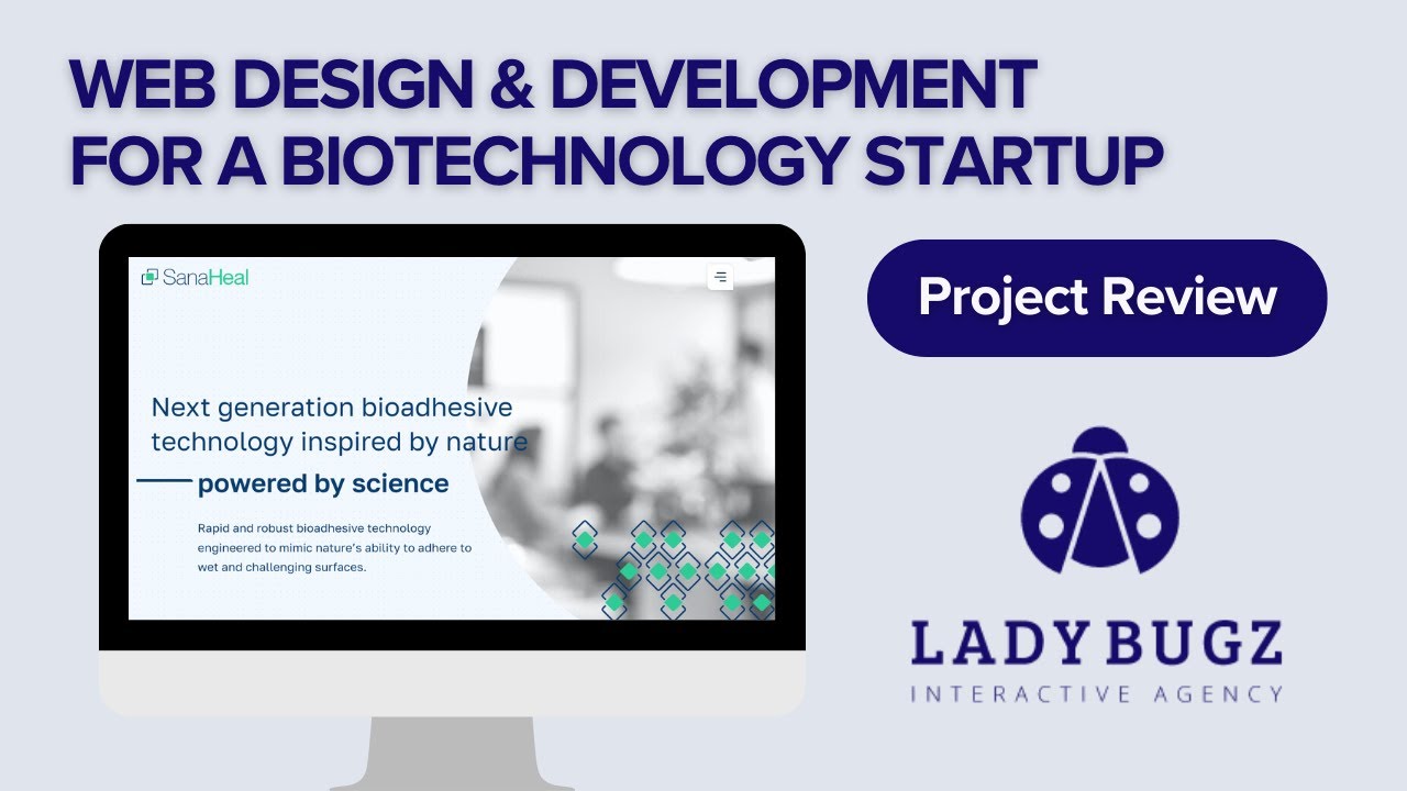 Web Design for a Biotechnology Startup | SanaHeal - YouTube