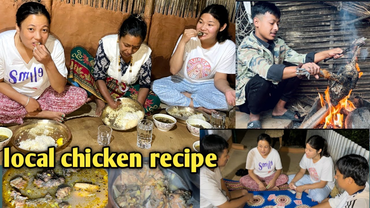 Local chicken recipes in village style!#villagelife #villagevlog # ...