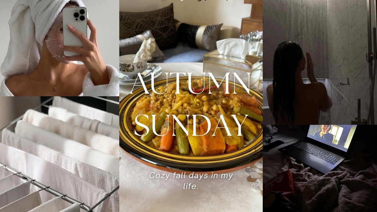 autumn sunday reset routine🍂spend a cosy and productive sunday with me ...