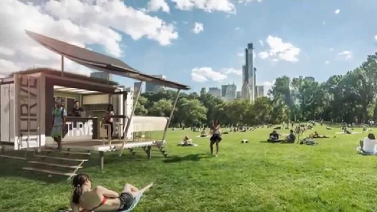 G-pod designs dwell container house for transportable living - YouTube