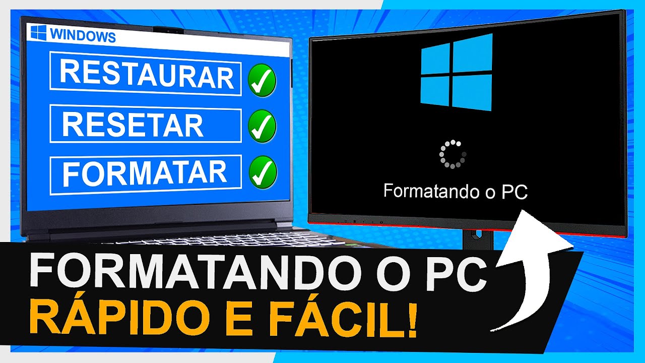 Como Formatar, Restaurar ou Resetar o PC/Notebook SEM PENDRIVE ...