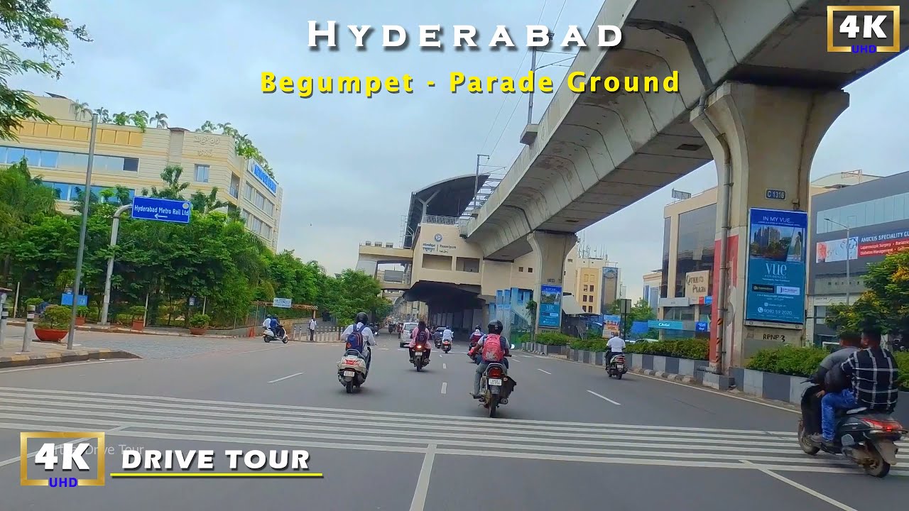 4k Drive Tour | Begumpet to Paradise Secunderabad | Hyderabad - YouTube