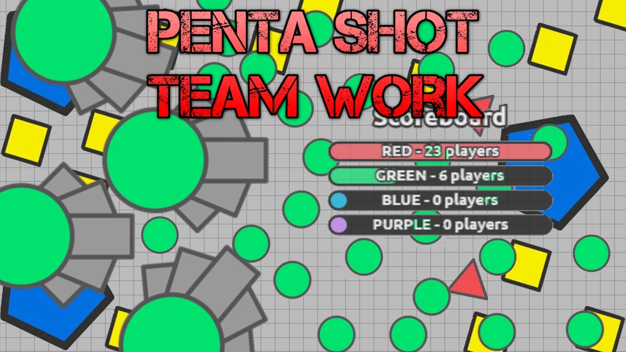 Teamwork Makes the Dream Work | Penta Shot Tag Team | Diep.io - YouTube