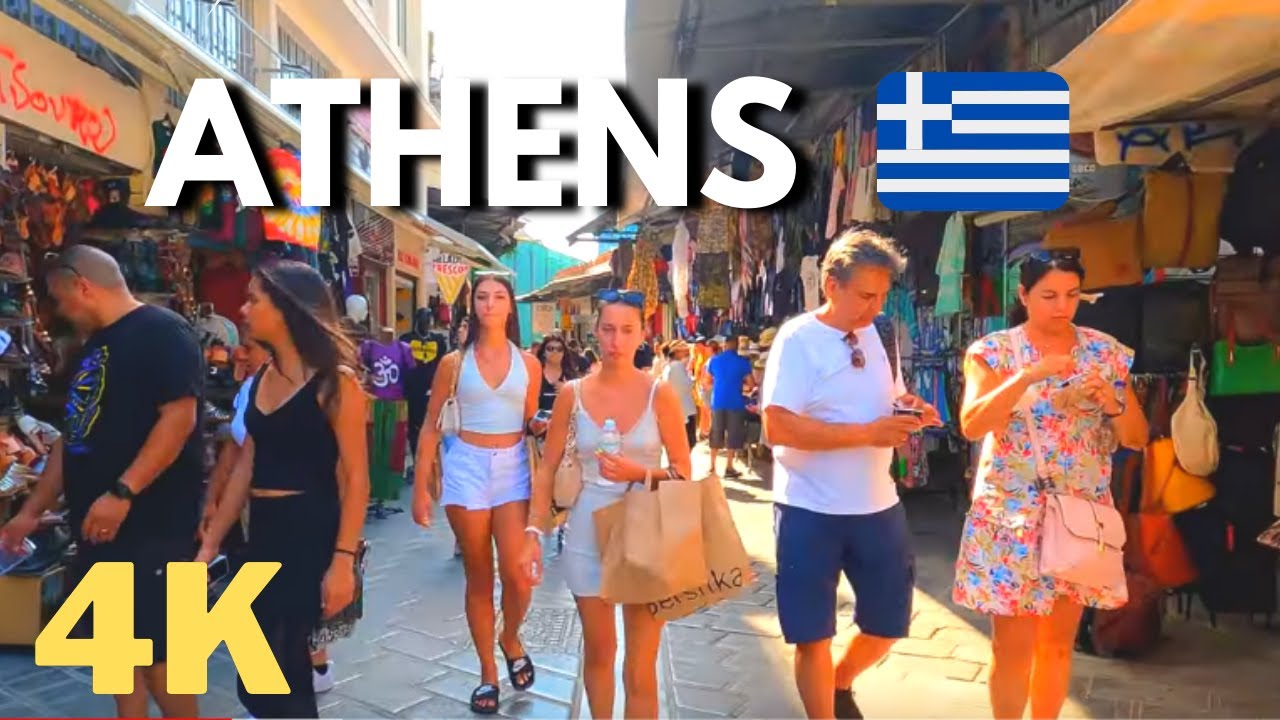 Walking in Athens, Greece 🇬🇷: 4K, summer, part 3 - YouTube