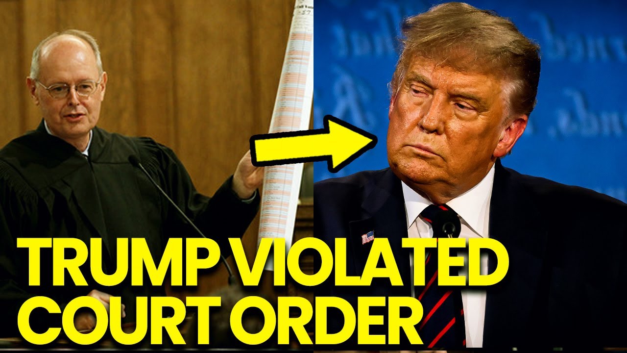 Judge ERUPTS as Trump CAUGHT Violating Court Order - YouTube