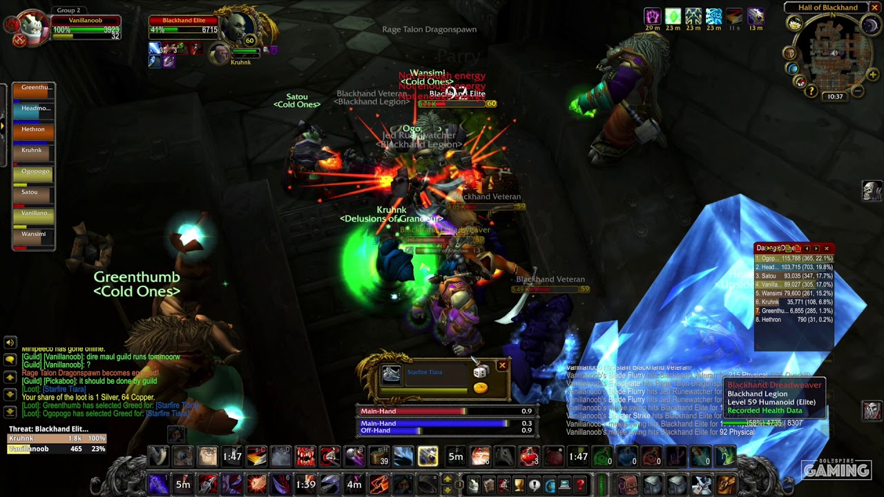 WoW Classic | Upper Blackrock Spire | UBRS | Rend Run Dungeon | Undead ...