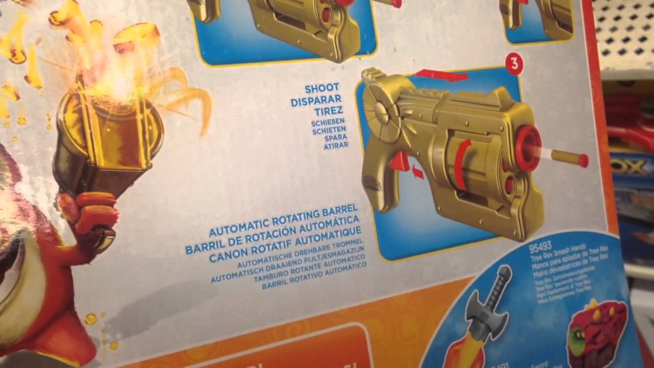 SKYLANDERS GIANTS "Trigger Happy's Dart Blaster" Dart Gun TOY REVIEW ...
