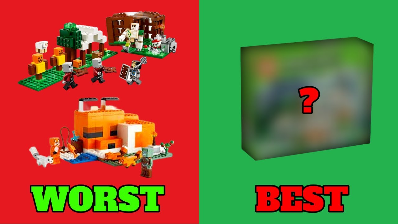 TOP 10 WORST And BEST Lego Minecraft Sets! - YouTube