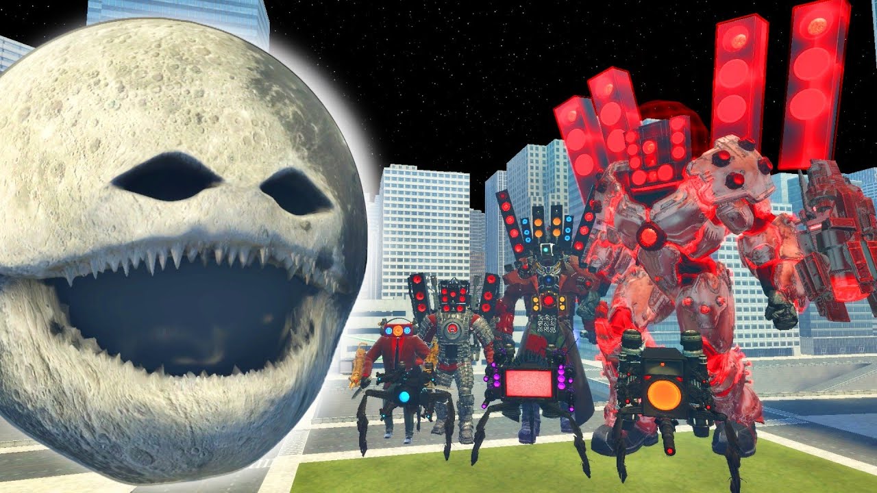 ALL THE MOON WOKE UP MONSTER VS SKIBIDI TOILET BOSSES, ASTRO JUGGERNAUT ...