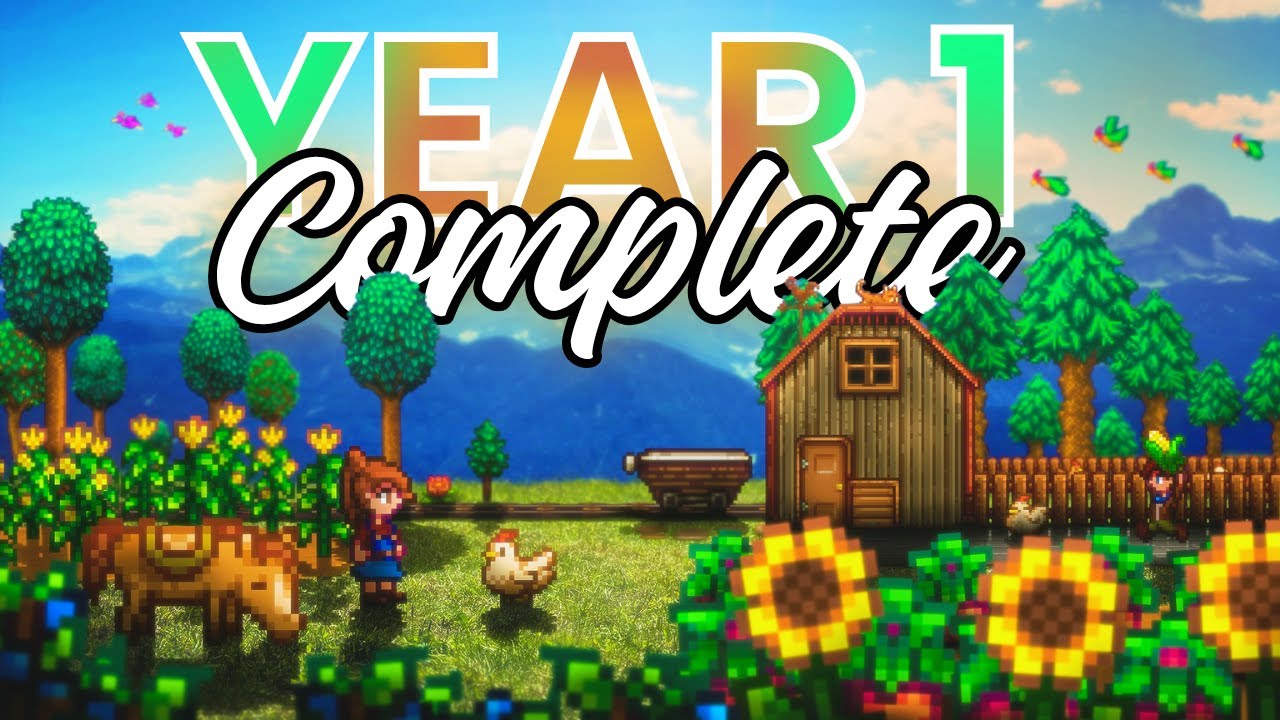 I Completed my FIRST Year in Stardew Valley! | Stardew Valley First ...