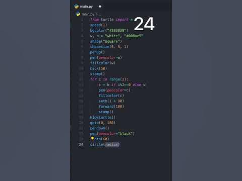 PYTHON DRAWS BMW LOGO - YouTube