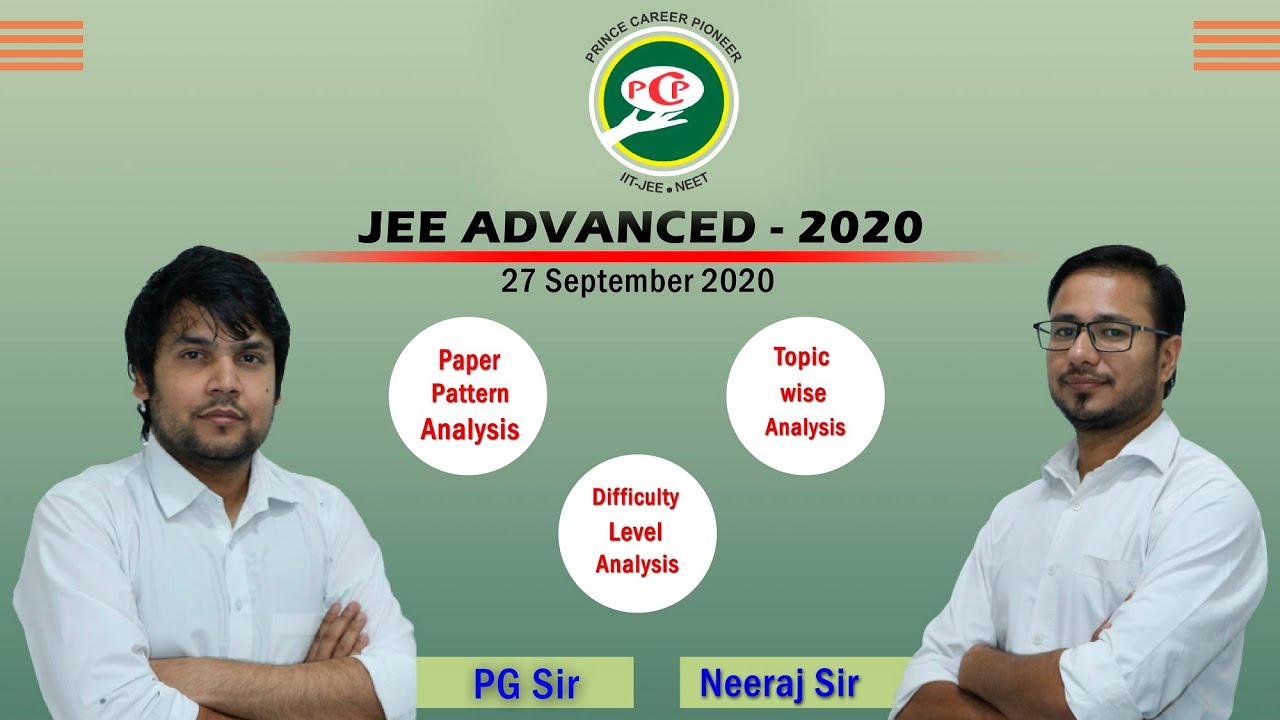 JEE Advanced 2020 Paper Analysis - YouTube