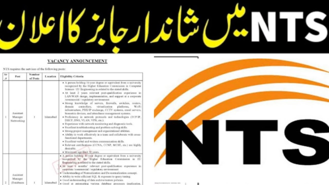 NTS JOBS 2023 - National Testing Service Jobs 2023 - Government job ...