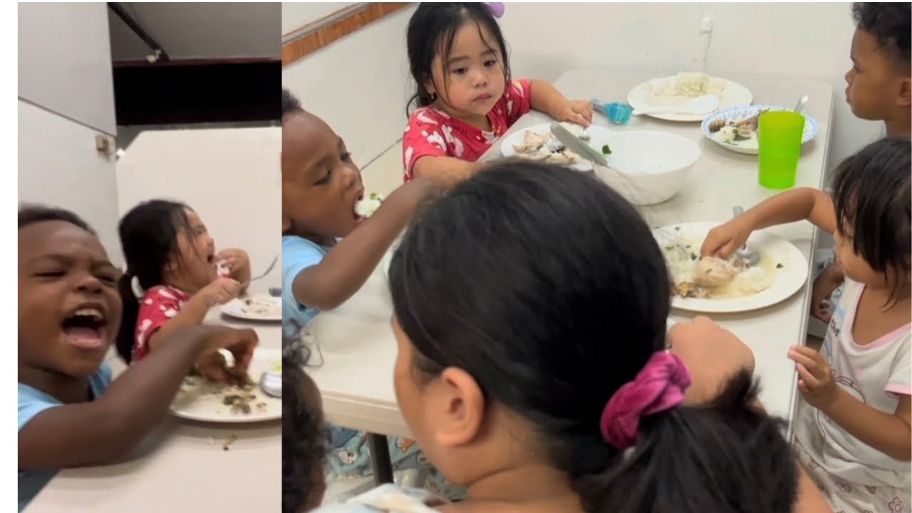 KIDS WILL ALWAYS EAT AND FINISH THEIR FOOD.THE JOY OF EATING TOGETHER ...