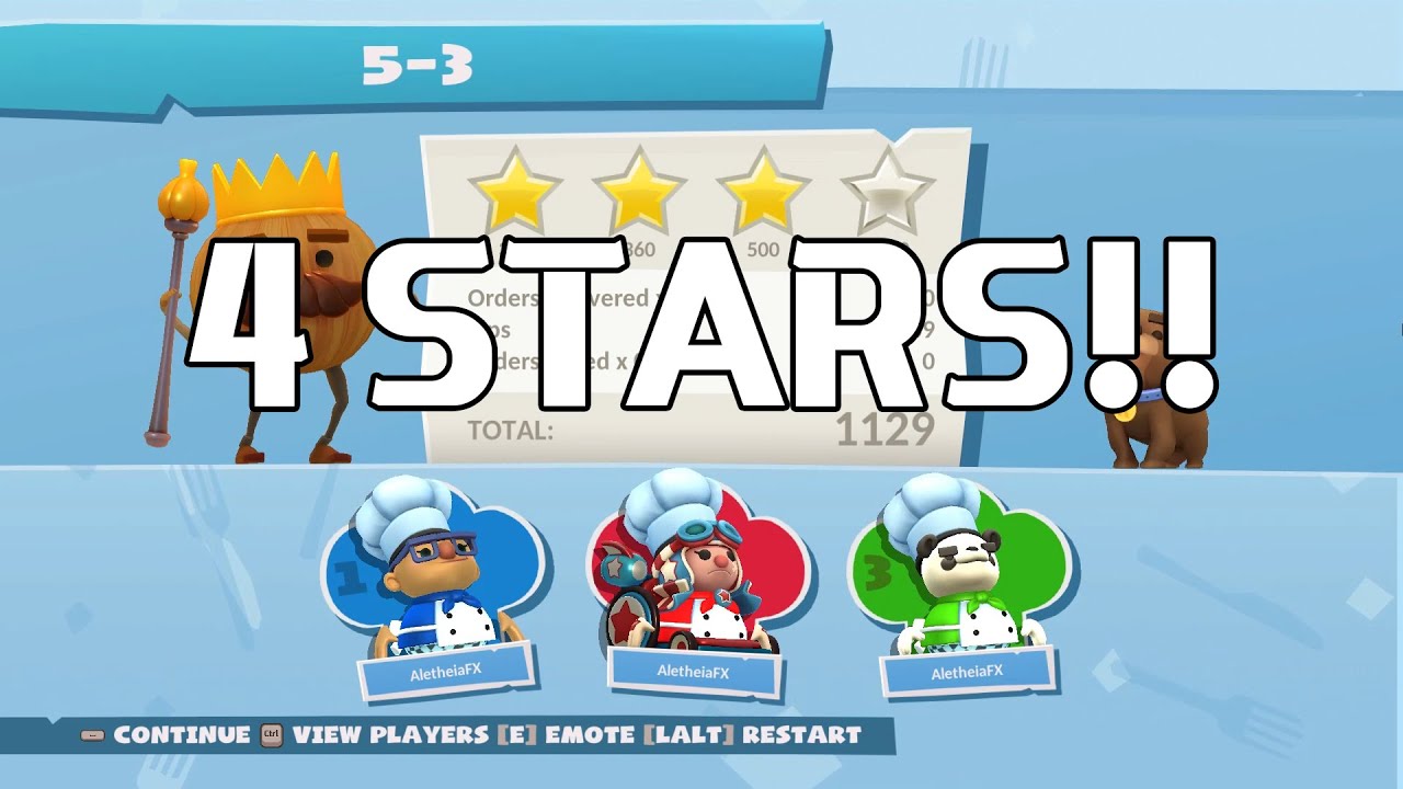 Overcooked 2: Level 5-3 (3 players) 4 stars - YouTube