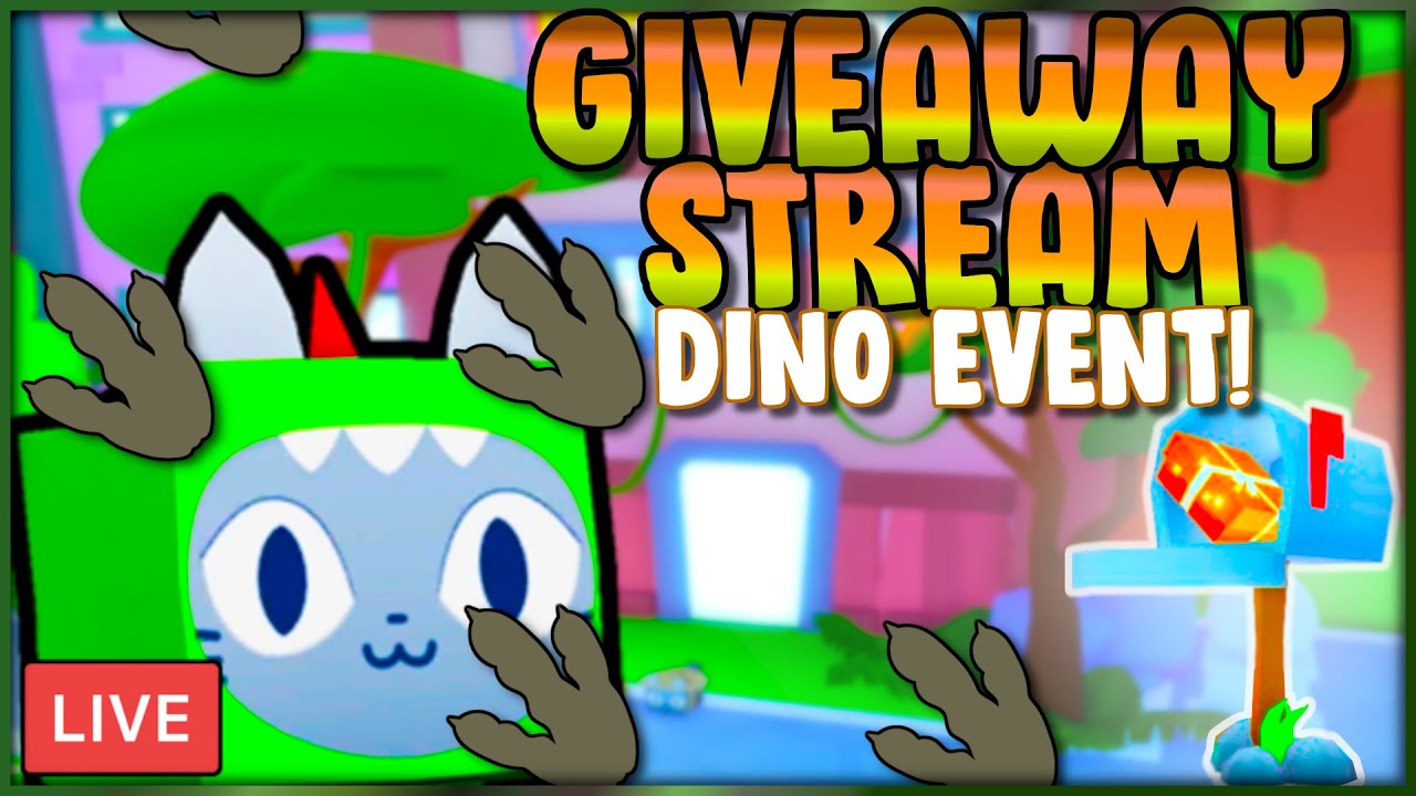 🔴LIVE - Pet Sim 99 - Dino Event - Giveaway Stream! - YouTube