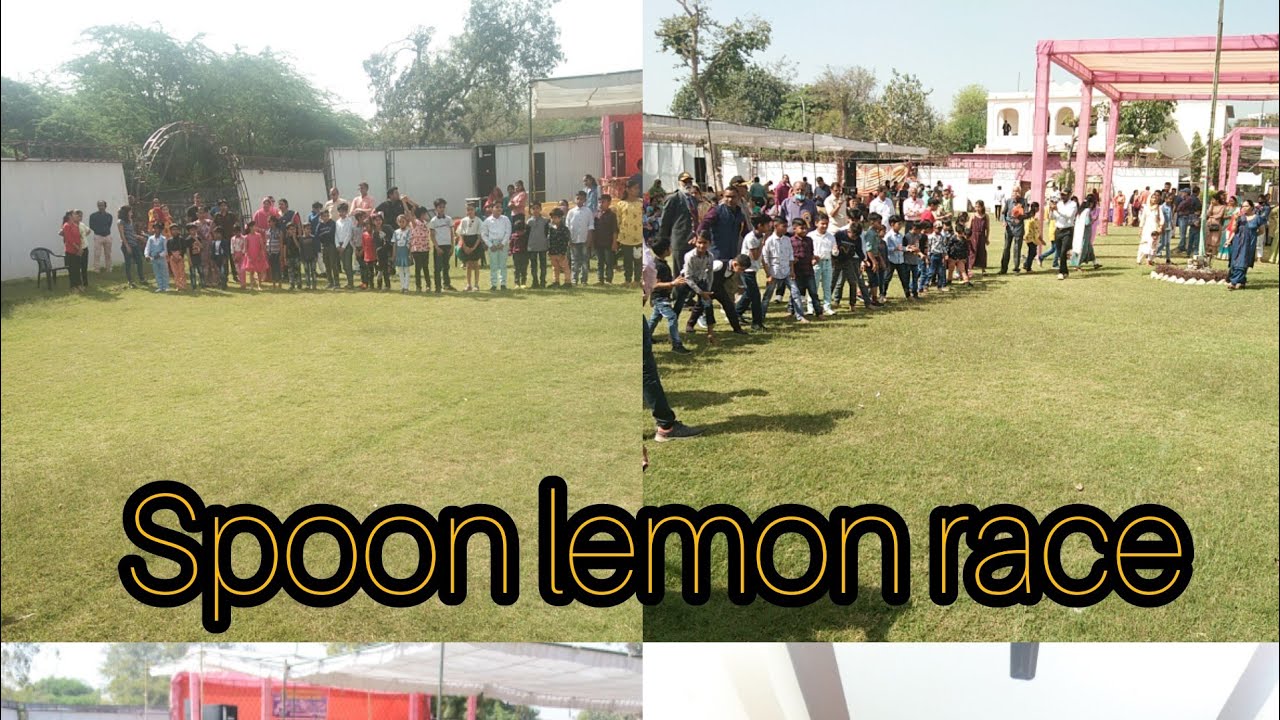 Spoon in mouth with lemon rice ( lemon race ) kids game 😀😀😀😀 - YouTube