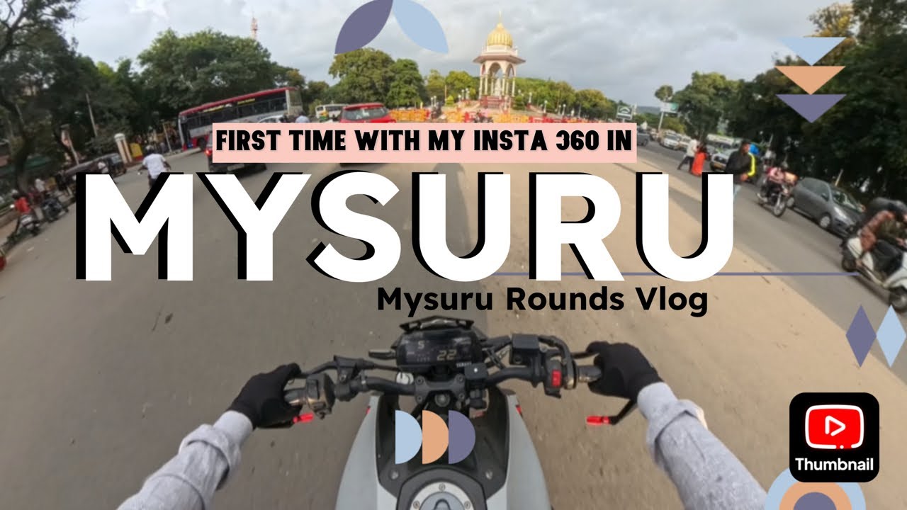 First time on roads of mysuru with Insta 360 | Mysuru | Kannada ...