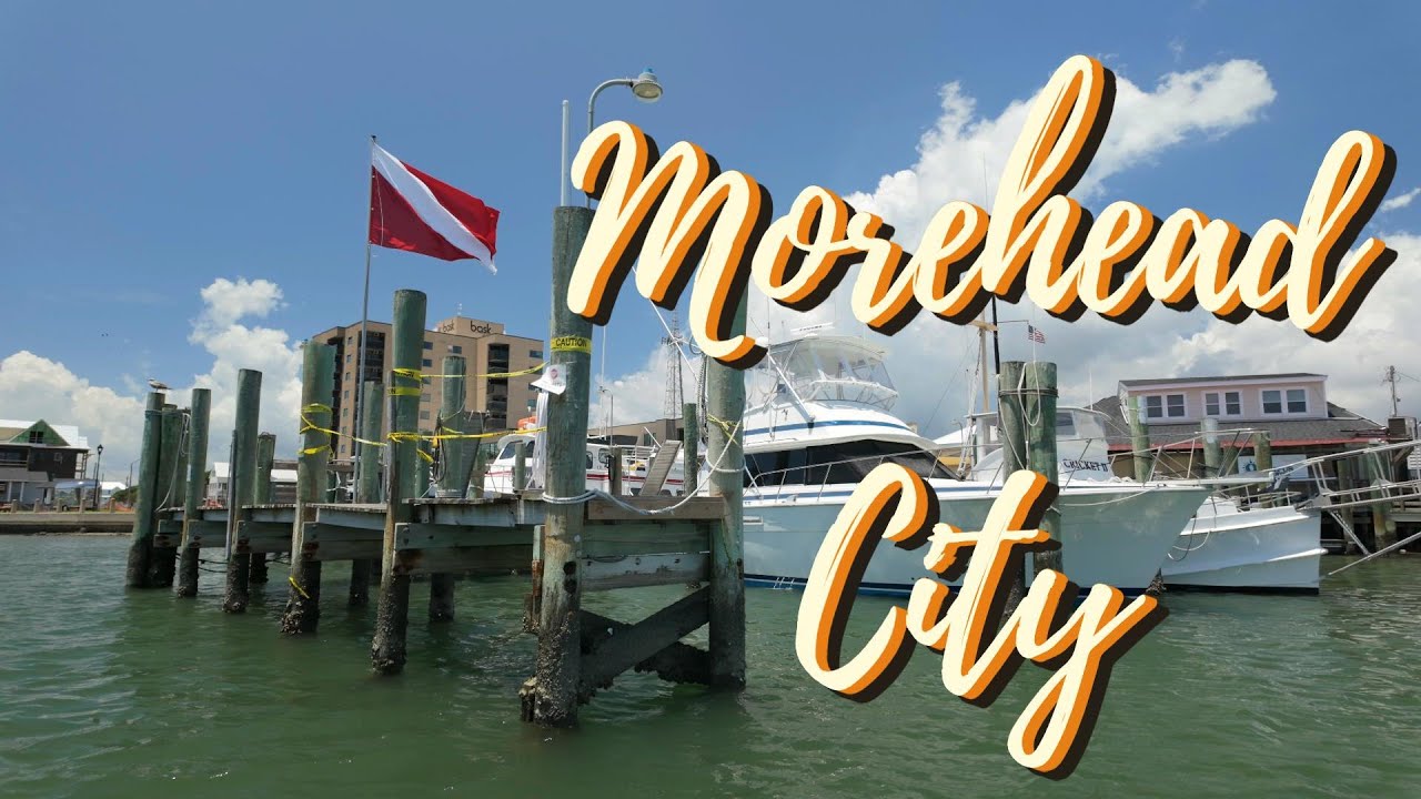 🌊 4K Coastal Cruise: Relaxing Boat Ride Along Morehead City Waterfront ...