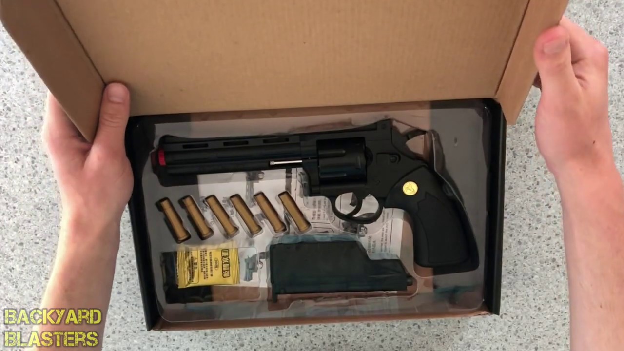 5" Colt Python 357 Long Nose Metal Gel Ball Revolver review.mp4 - YouTube