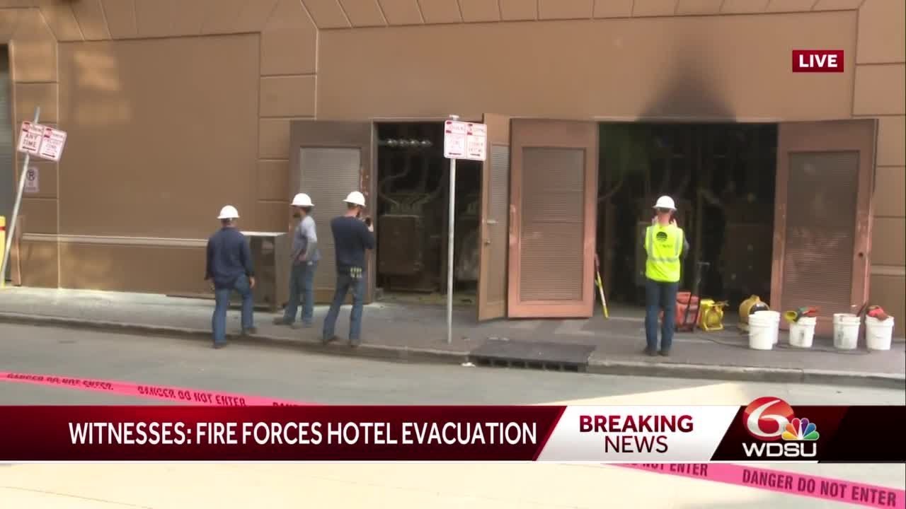 Fire at hotel causes power outage in the French Quarter - YouTube